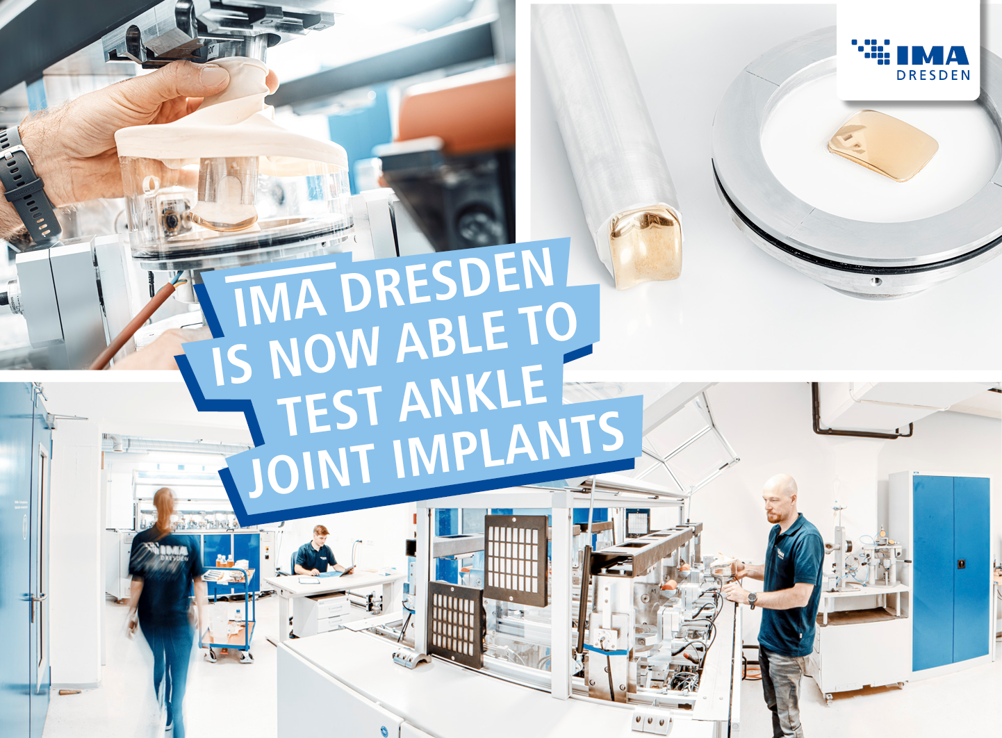Post IMA Dresden is now able to test ankle joint implants - IMA Dresden